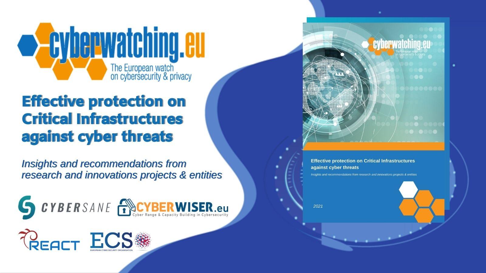Effective protection of Critical Infrastructures against cyber threats | Cyberwatching
